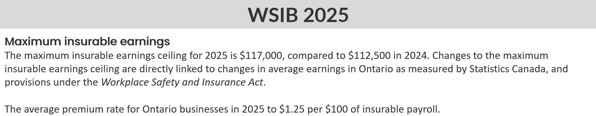 2025 CRA's Canadian Tax Numbers - Tax Brackets, CPP, EI